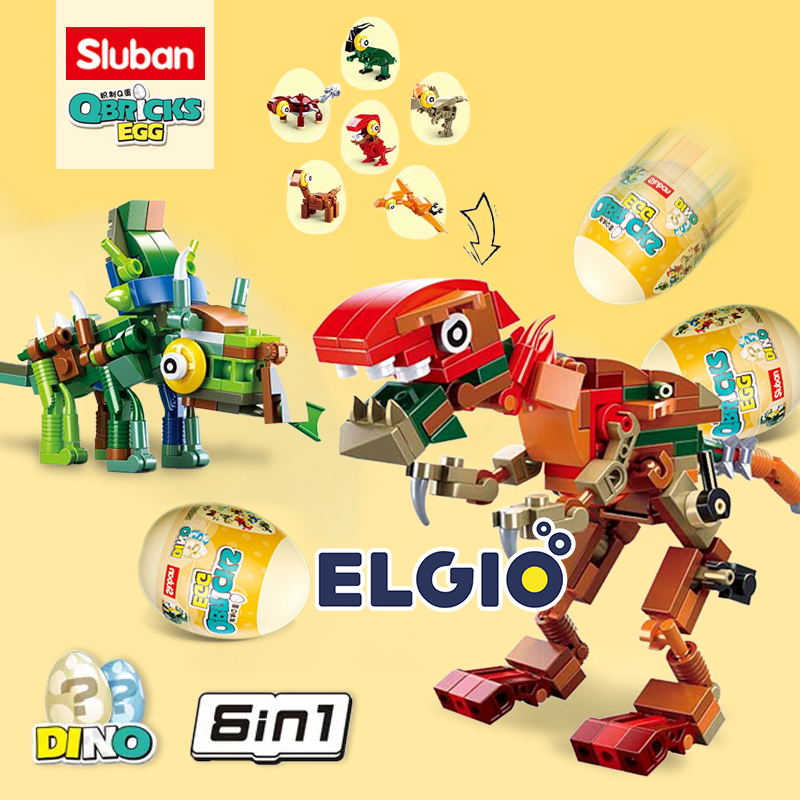 Sluban Bricks Eggs QBricks Animal Series Blind Box B0796 B1068 B1069 ...