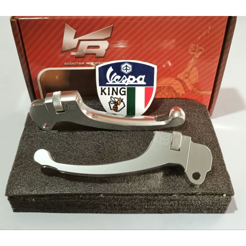 Clutch handle front brake handle vespa classic Vrossi silver policyt ...