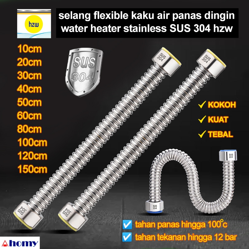 Flexible stiff hose FH-H stainless steel sus 304 hot water heater hzw | Shopee Philippines