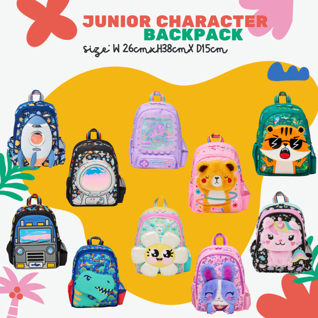 Smiggle Animalia junior character backpacks | Shopee Philippines
