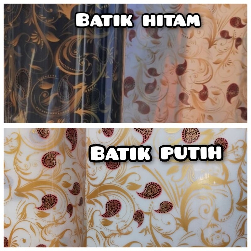 PUTIH Fiber plastic fence covering white batik motif fence | Shopee ...