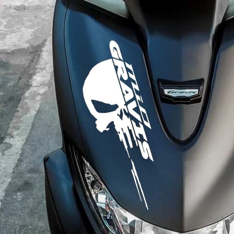 Gravis Punisher Cutout Decals 100% Waterproof motorbike body variations ...