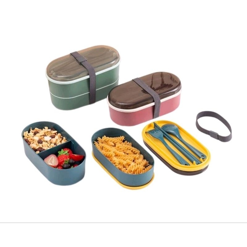 2 tier lunch box // 2 tier lunch box | Shopee Philippines