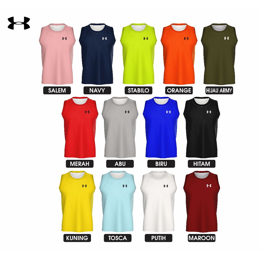 Singlet Training Polos Singlet Badminton Singlet Basketball GYM Running ...