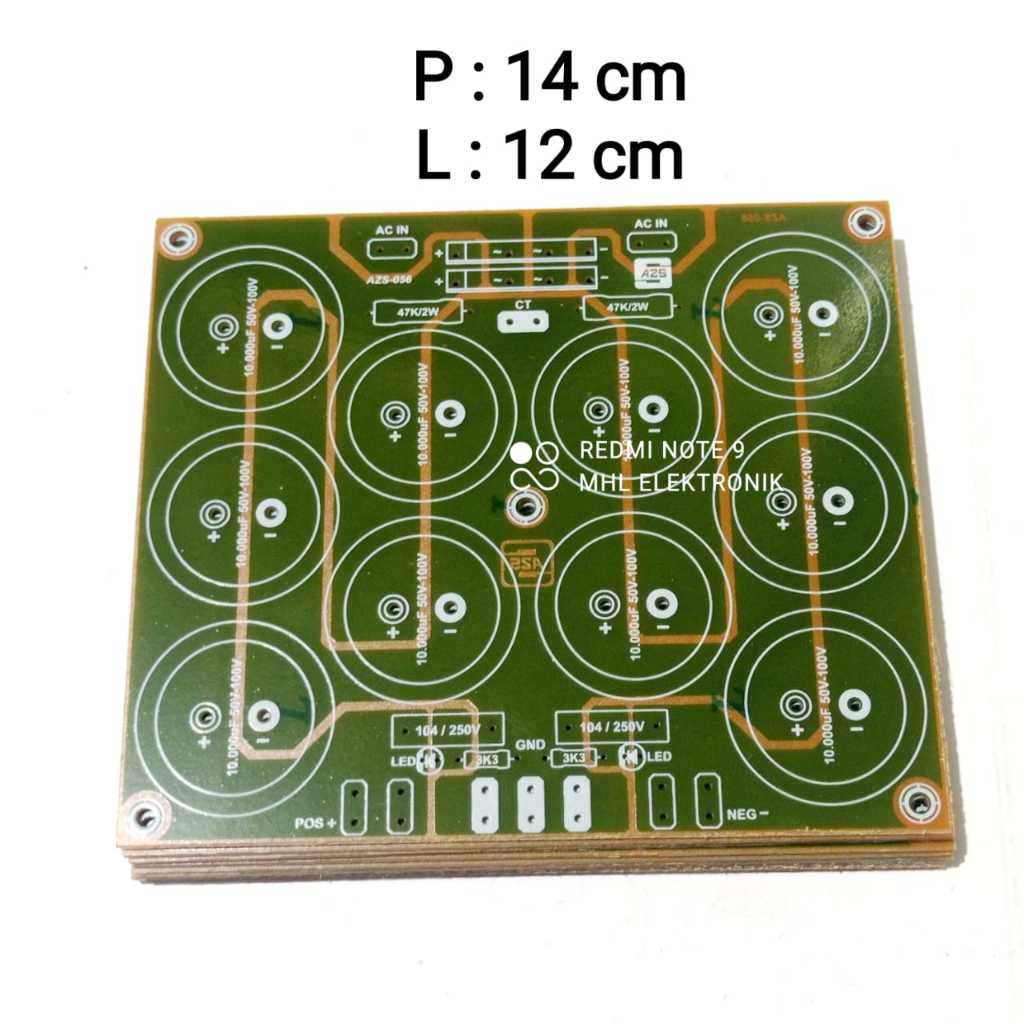 Pcb PSU 10 Elco Class AB and B Power Amplifier | Shopee Philippines