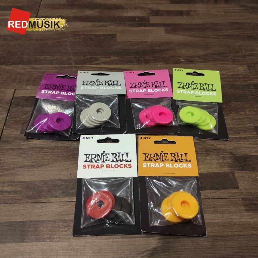 Rubber Strap Ernie Ball Strap Blocks 4-Pack | Shopee Philippines