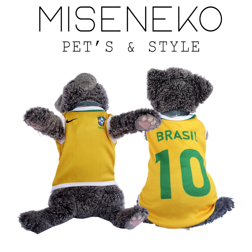 Brazilian National Team Funny Football Jersey Cat Shirt [CAN REQUEST ...