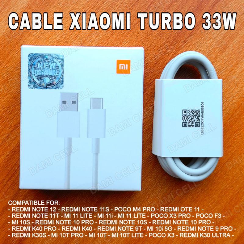 Original Xiaomi Turbo 3A / 33W USB Type C Data Cable Charge Cable ...