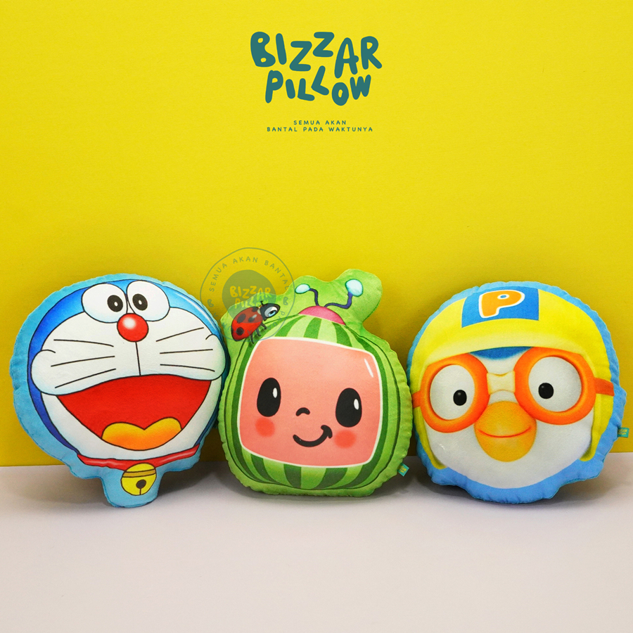 Bizzarpillow Cartoon Head Pillow Size S - Cocomelon | Doraemon Doraemon ...