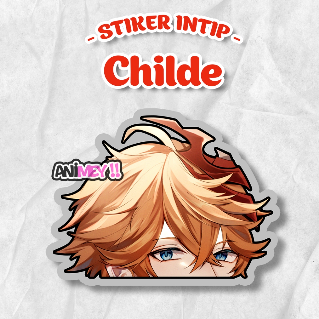 Childe Genshin Impact Peek Sticker/Waterproof Anime Sticker | Shopee ...