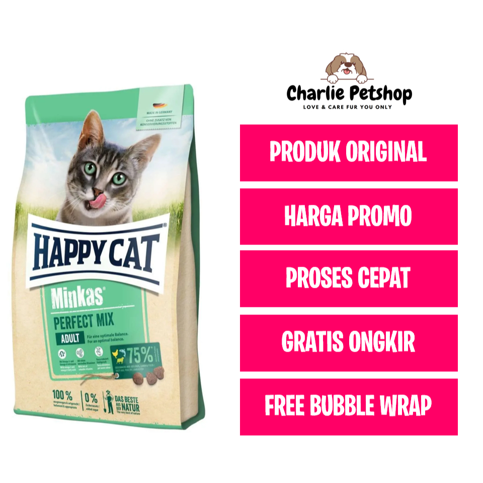 Repack - Happy Cat Perfect Mix 500 GRAM ORI, FREE BUBBLE WRAP | Shopee ...