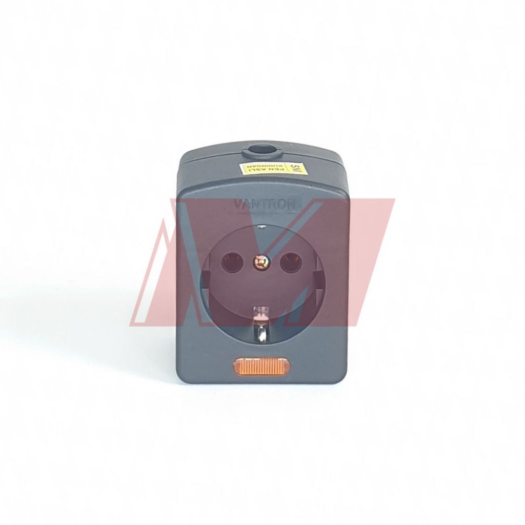 VT 8011 1L BLACK SERIES Grounded Socket Light 1 Hole BLACK Without ...