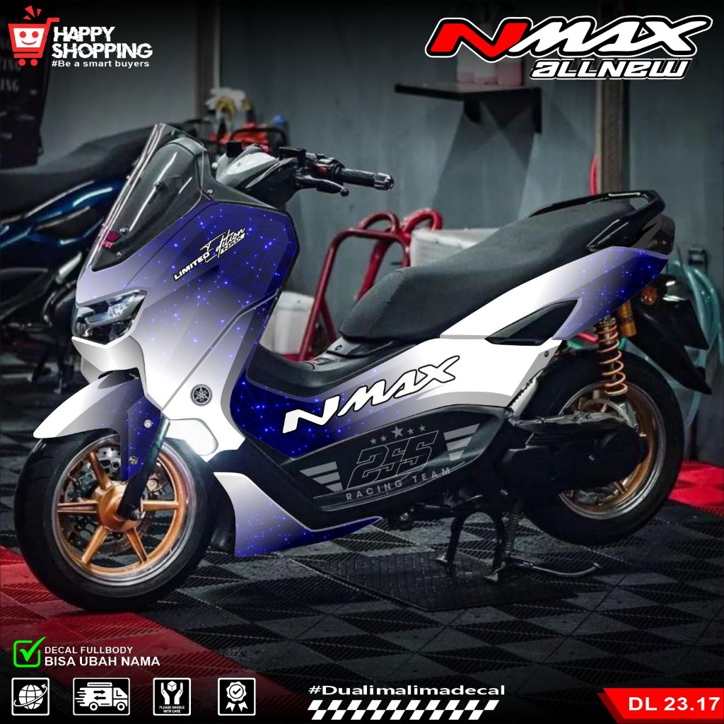 Sticker Decal NMAX NEW 2020 2021 2022 2023 Full body Fullblock Simple ...