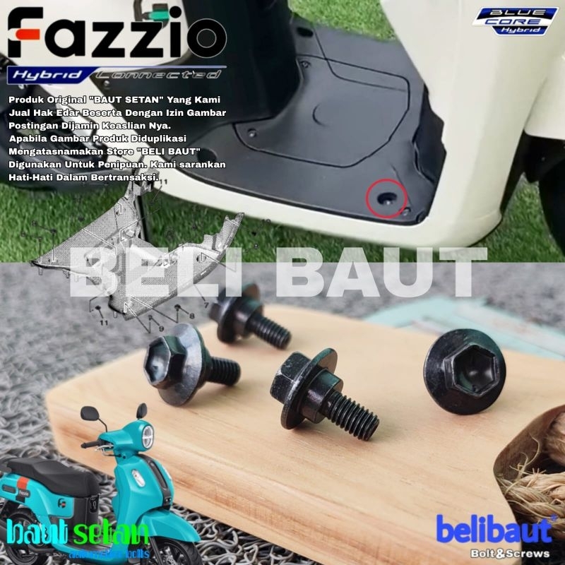 Yamaha Fazzio footrest deck bolts | Shopee Philippines