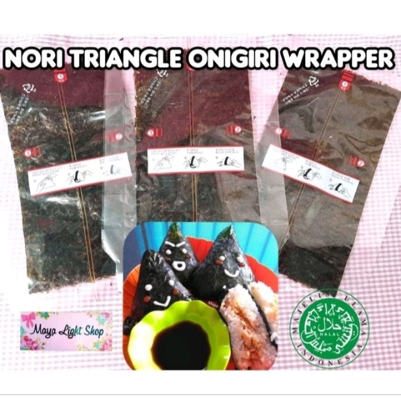 Onigiri nori triangle wrapper seaweed nori triangle wrap halal seaweed ...