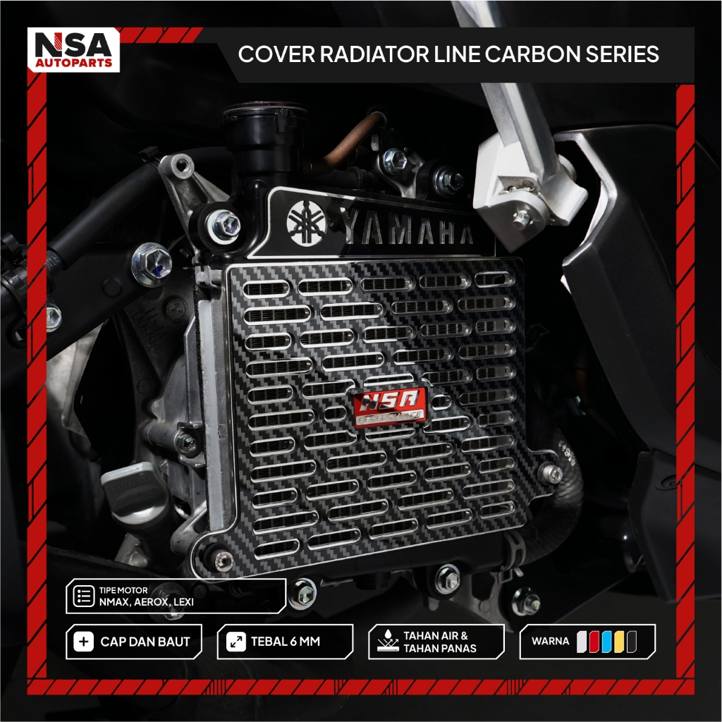 LINE SERIES RADIATOR COVER NMAX AEROX LEXI NEW OLD RADIATOR COVER VARIO ...