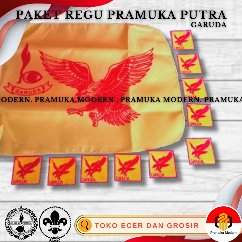 Garuda Team Package (1 team flag + 10 team signs) Garuda scout team ...