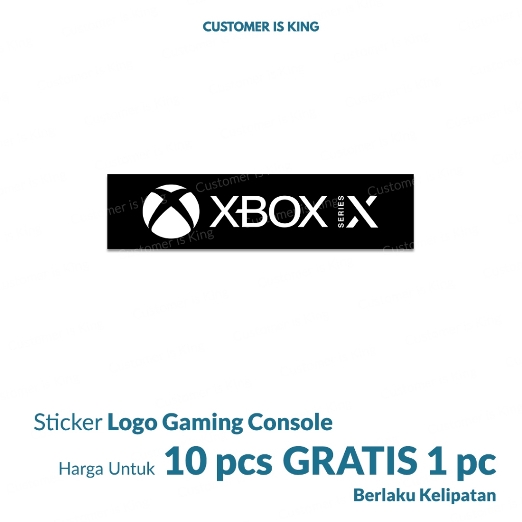 Xbox SERIES X Logo Sticker Sticker | (Buy 10 Get 1 Free) | Shopee ...