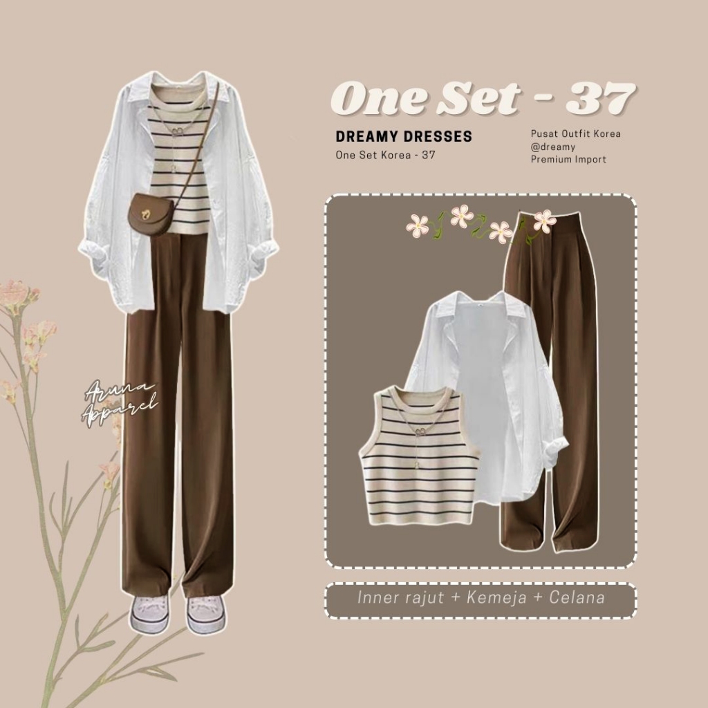 3in1 one set Korean Style, Korean Outfit, Women's Outfit, Ullzang ...