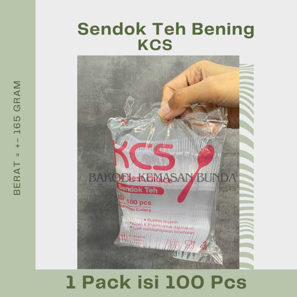 Kcs Pack Clear Teaspoon contains 100 pcs | Shopee Philippines