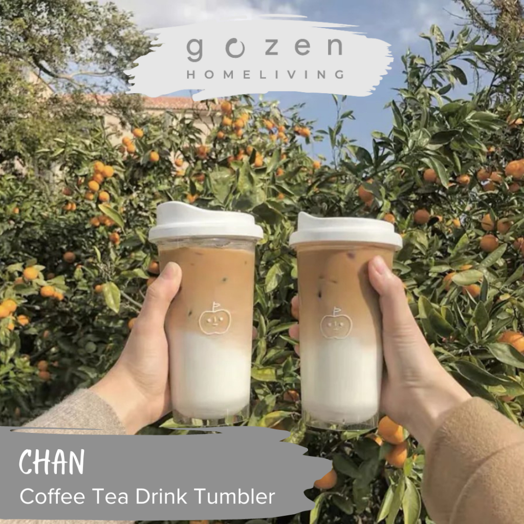 [GOZEN]CHAN Water Bottle Aesthetic Drink Cup Tumbler Bottle Coffee Tea ...
