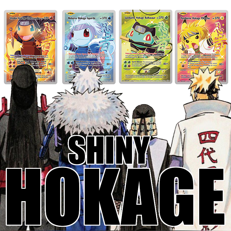 POKEMON TCG HOLOGRAM SPECIAL STARTER HOKAGE CARD (SHINY) | Shopee ...