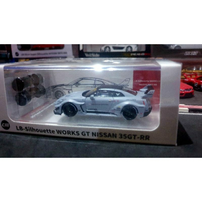 Diecast CM Model LB Silhouette Nissan Skyline GTR R35 Gray Seal ...