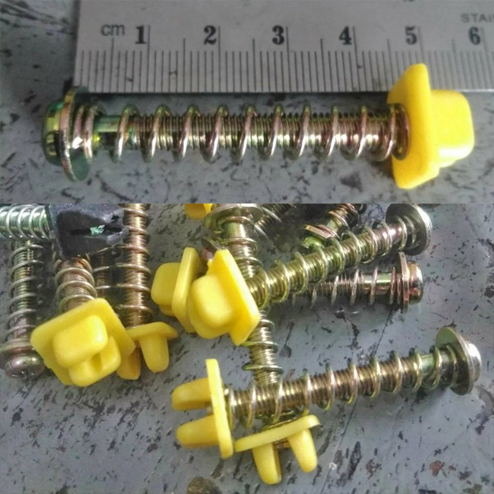 4 Pcs Metal Grommet Bolt Button Clips 4x Headlamp Set Toyota Kijang ...