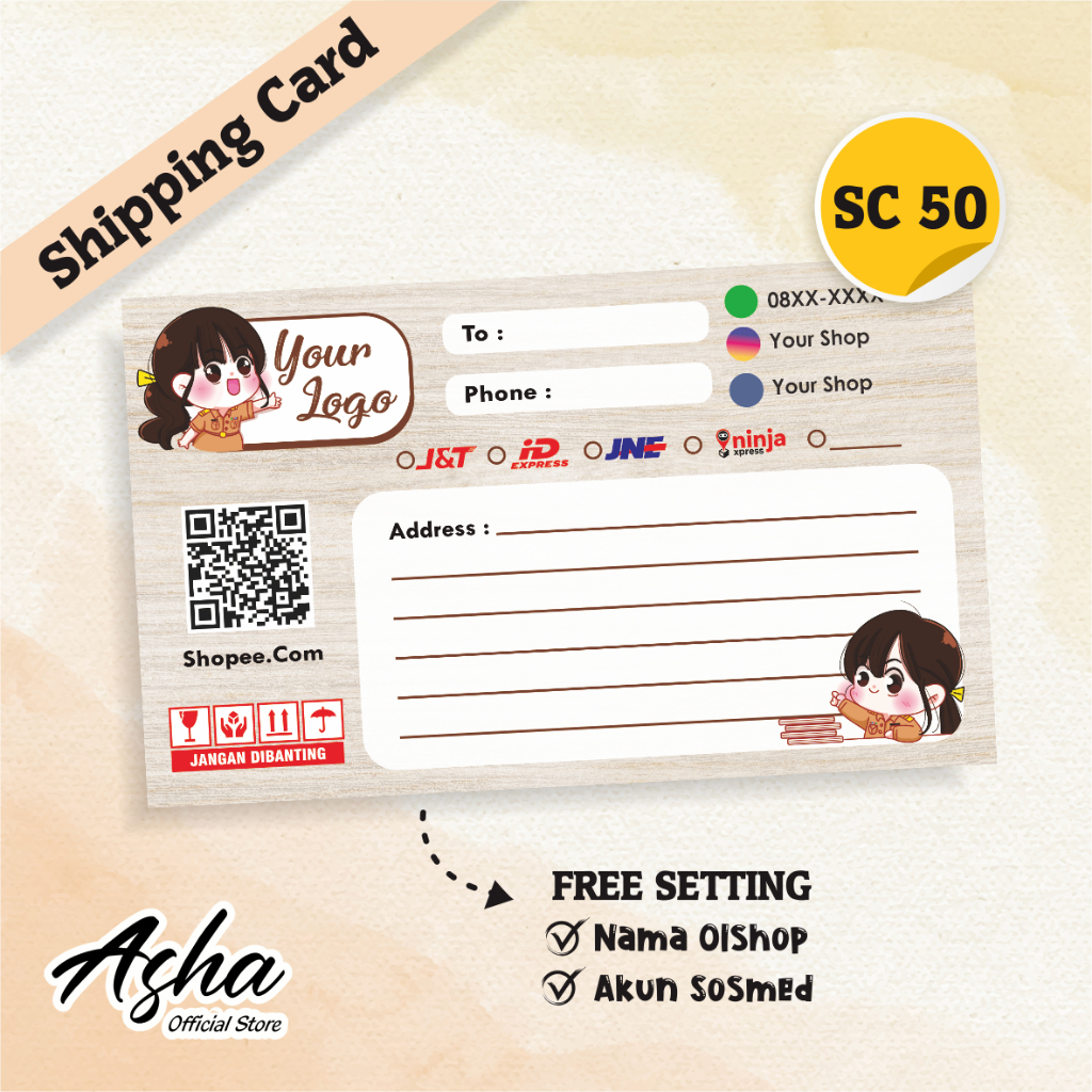 Olshop CUSTOM FULL COLOR DELIVERY LABEL STICKER | Shopee Philippines