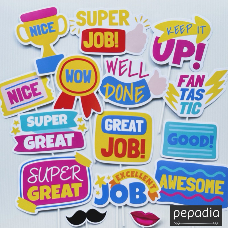 GREAT JOB PROPS ACC PHOTOBOOTH PARTY PROPS | Shopee Philippines