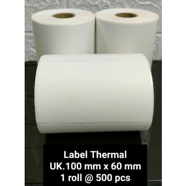Thermal LABEL 100 X 60 MM STICKER LABEL CONTENTS 500 PCS | Shopee ...