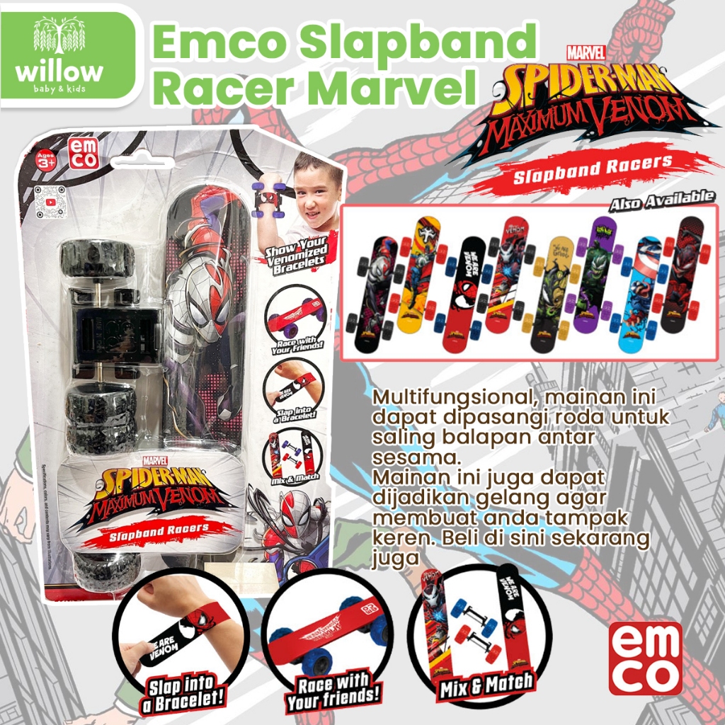 Children's Games - Emco Slapband Racer Marvel | Shopee Philippines
