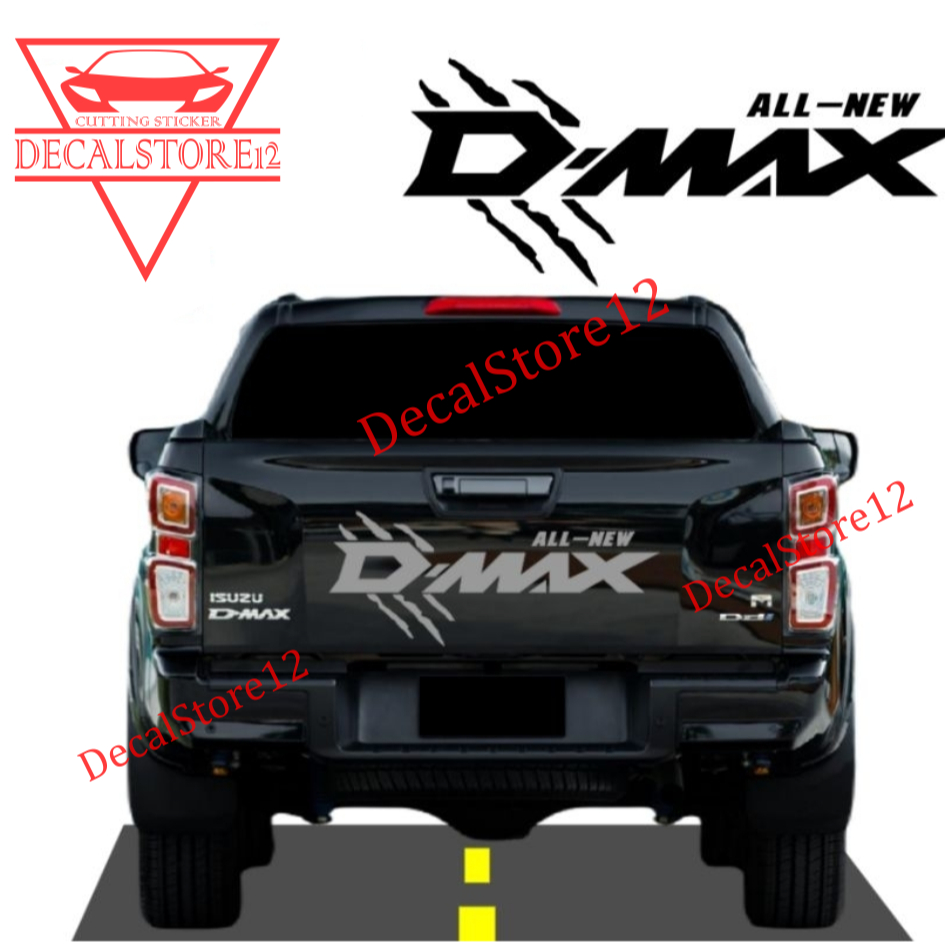 All new d-max stickers scratch cutting stickers all new isuzu d-max ...