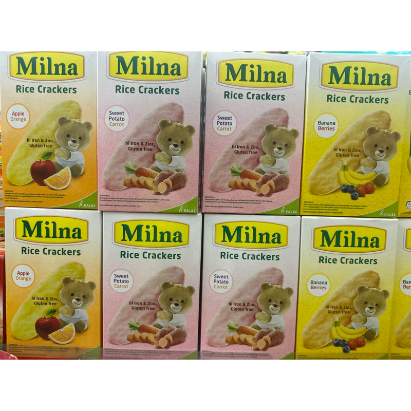 Milna Biscuit rice crakers 20gr Contents 10pcs | Shopee Philippines