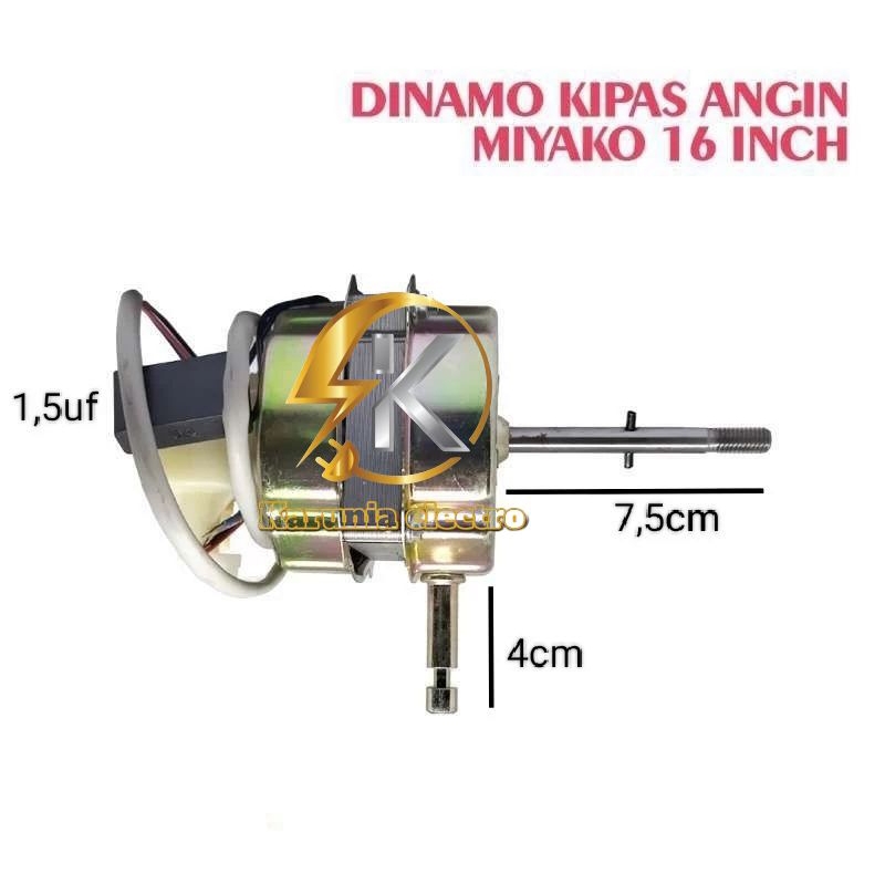 Miyako fan dynamo / stand fan motor and Miyako wall fan | Shopee ...