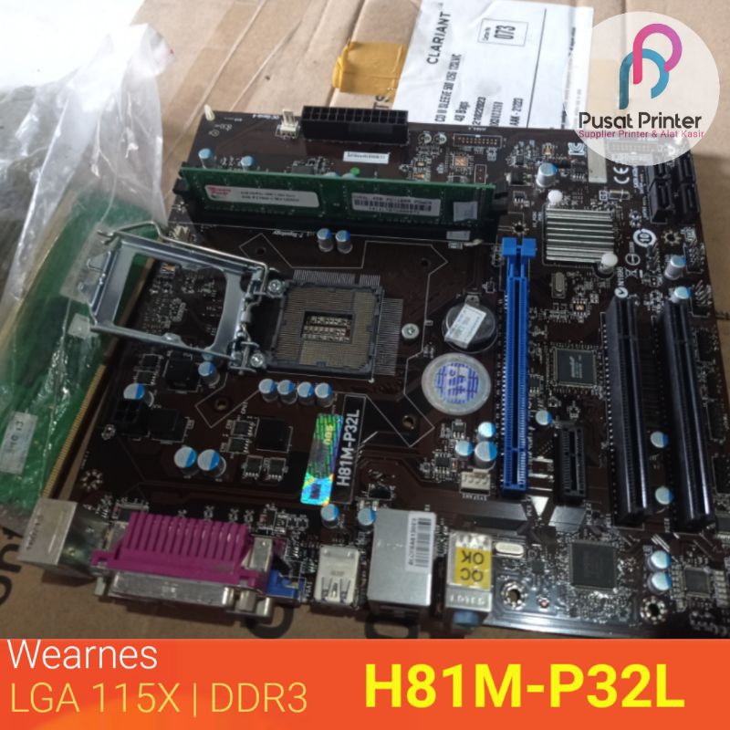 Wearnes H81M CPU Motherboard / Mainboard - P32L Socket LGA 1155 DDR3 ...