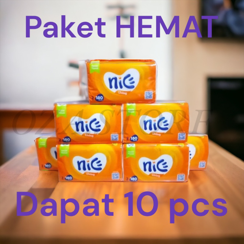 Nice TISSUE SAVING PACKAGE GET 10 pcs / NICE FACIAL TISSUE / SAVING ...