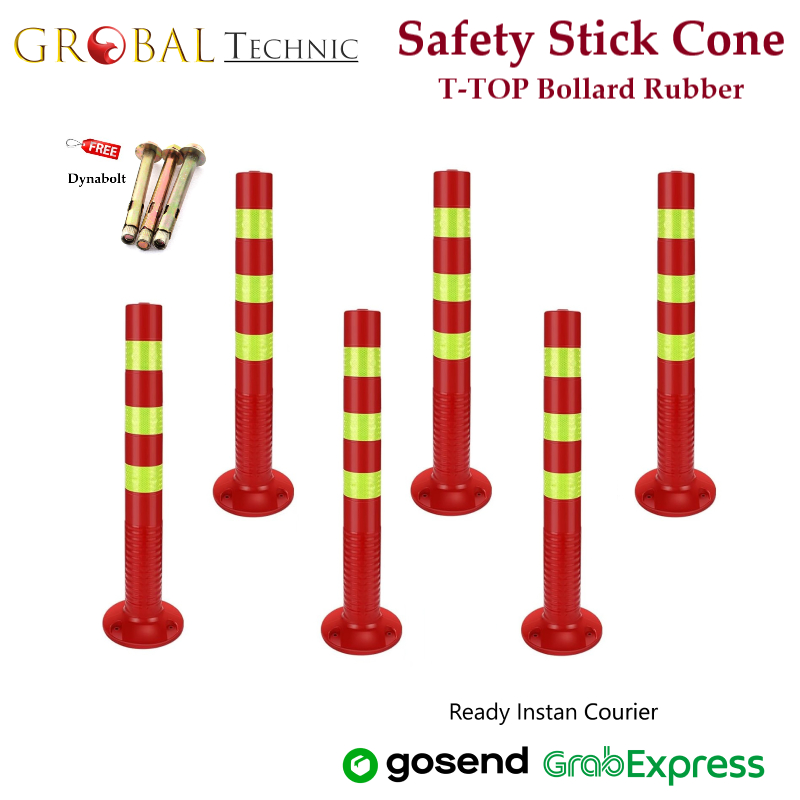 Safety Stick Cone T TOP Bollard Rubber/Flexible Rubber Road Barrier ...