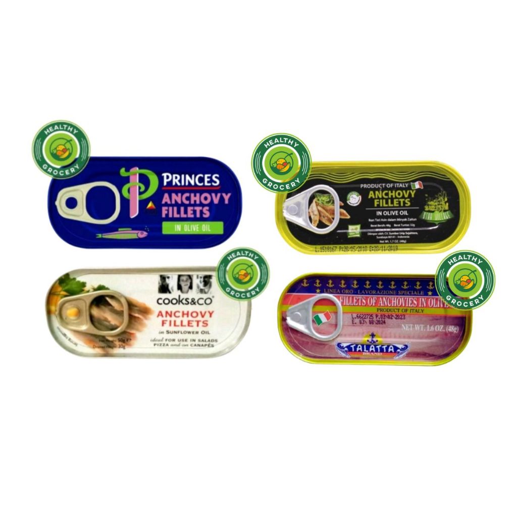 Princes Anchovy Fillets In Olive Oil 50gr / Cooks & Co Anchovy Fillets ...
