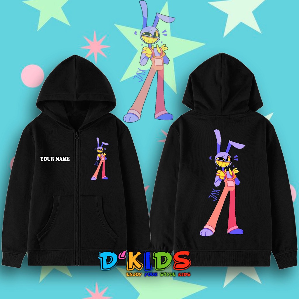 The Amazing Digital Circus Animated Boys Zipper - Latest Jax Printed ...