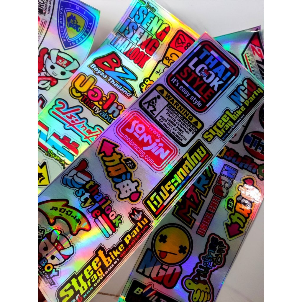 Thailook Hologram Sticker Thailand Racing Pack Sticker Vol.01 | Shopee ...