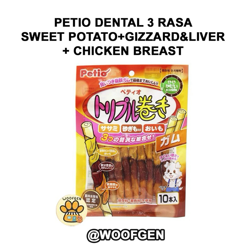 Petio dental dog snack 3 flavors 1 roll JAPAN enuakk | Shopee Philippines