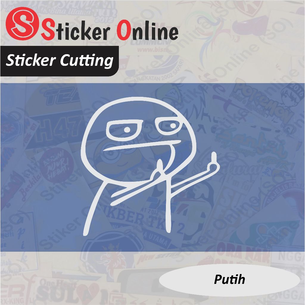 Middle Finger F*ck Sticker | Car Motorcycle Middle Finger Cutting ...