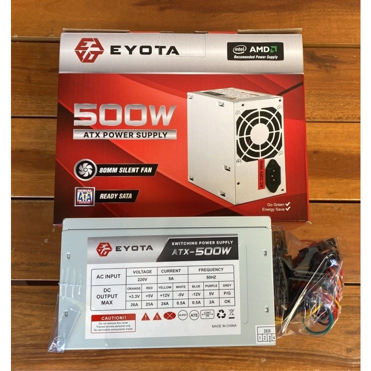 Eyota 500W Power Supply | Psu 500w ATX - 500w 8cm | Shopee Philippines