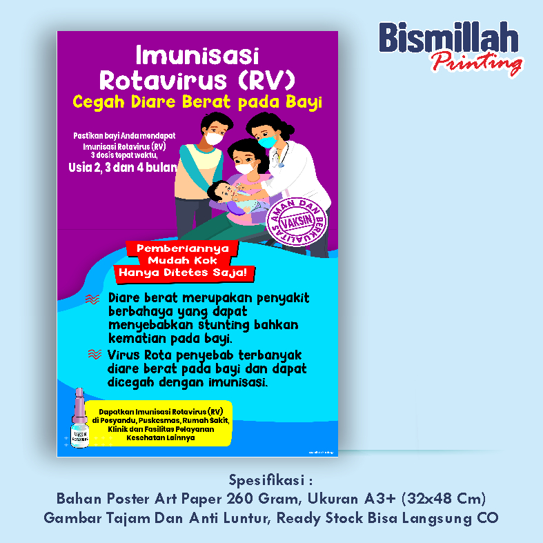 Rotavirus Immunization Health Poster | Shopee Philippines