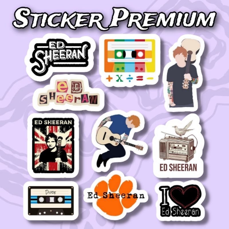 Ed sheeran Sticker Pack 10pcs Premium Waterproof | Shopee Philippines