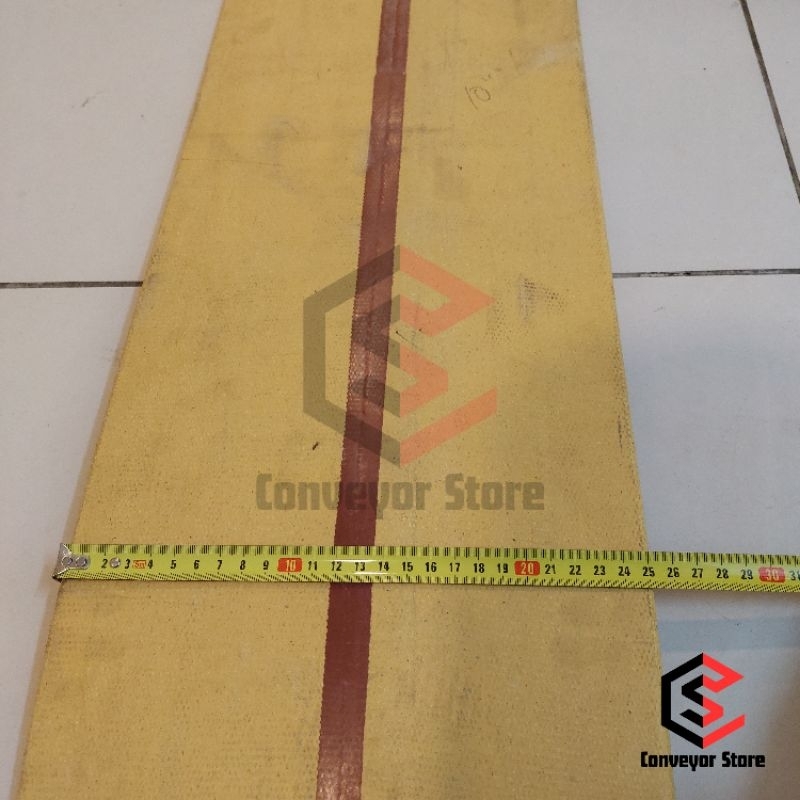 MERAH Yellow Conveyor Canvas Red Strip 10 Inch x 8 Ply | Shopee Philippines