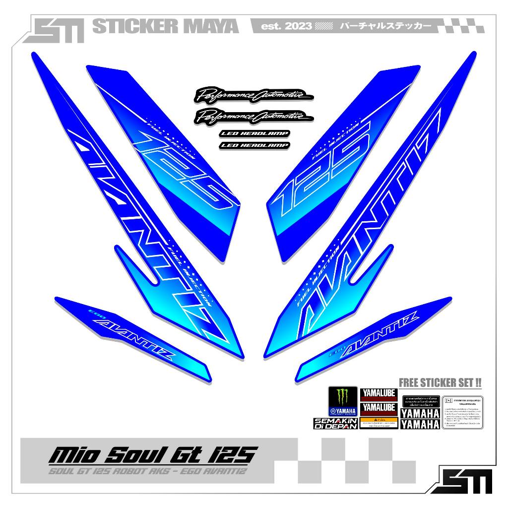 Striping MIO SOUL GT 125 MOTIF X17 /EGO AVANTIZ/BLUECORE/ROBOT/ MIO 125 ...