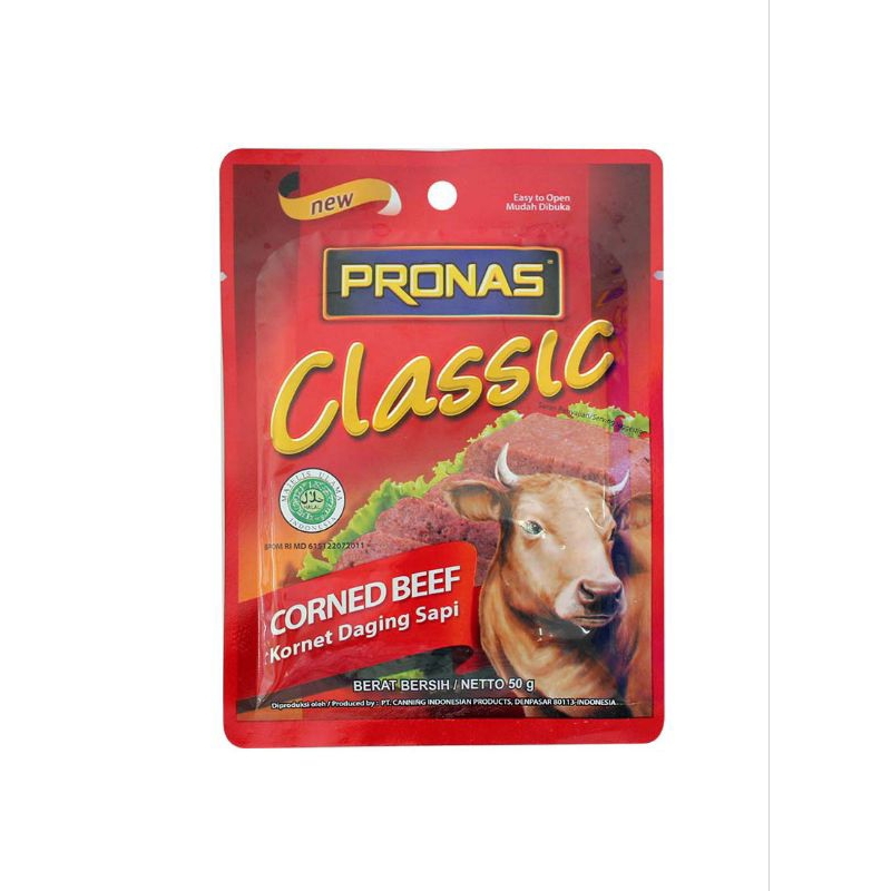 Corned Pronas Corned Beef Classic 50gram | Shopee Philippines
