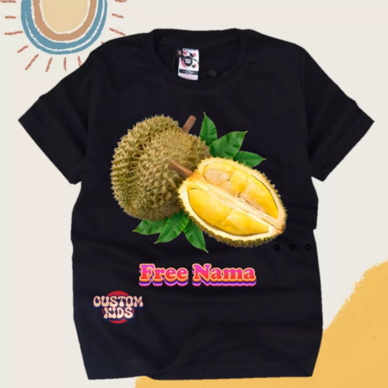 Cute durian Fruit T-Shirts Can Be free To Print Children's Names ...